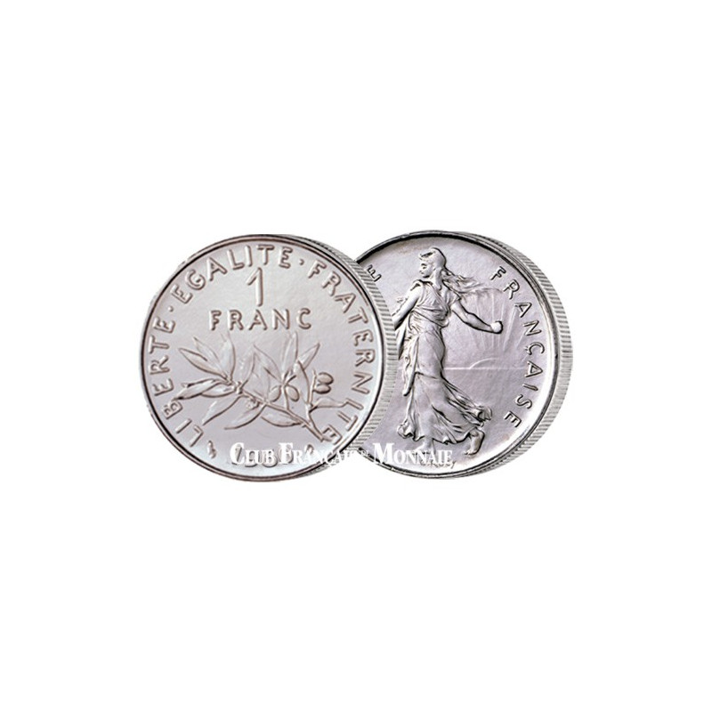 1 Franc Nickel - Semeuse Vème République - France 1977 - Trésor du Patrimoine