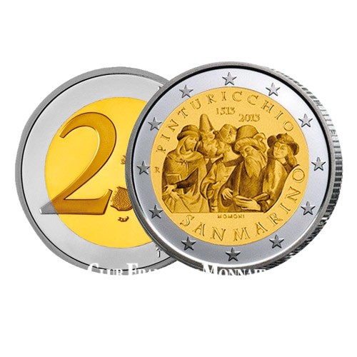 2 Euro 500 ans de la mort de Pinturicchio BU - Saint-Marin 2013 - Trésor du Patrimoine
