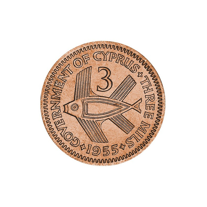 3 Mils Chypre 1955 - Trésor du Patrimoine