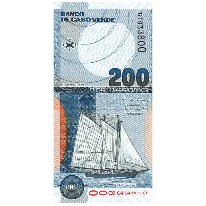 Billet 200 Escudos Cap Vert - Trésor du Patrimoine
