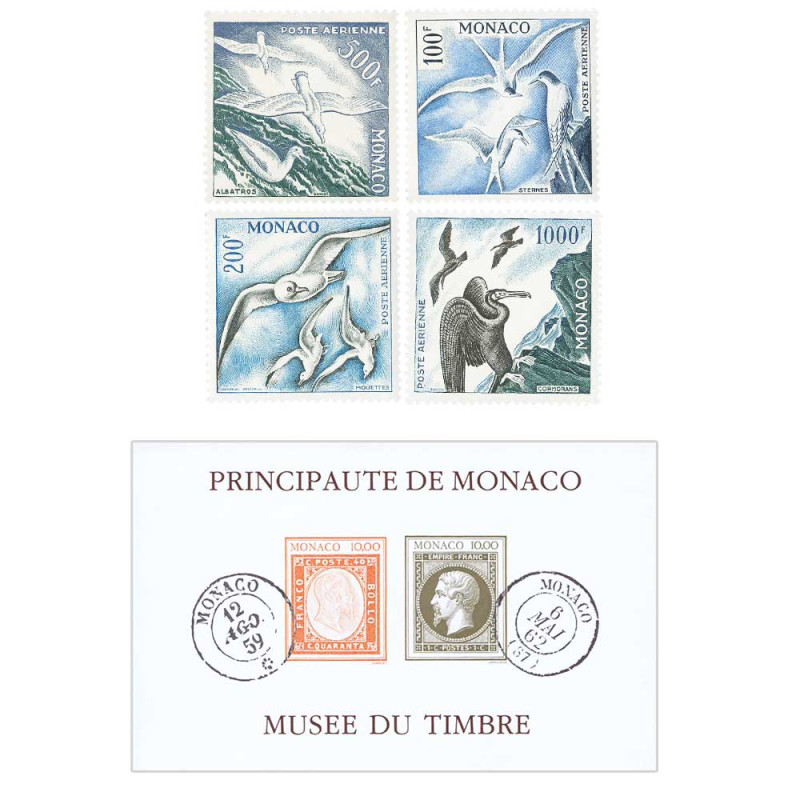 Lot timbres Monaco - Trésor du Patrimoine