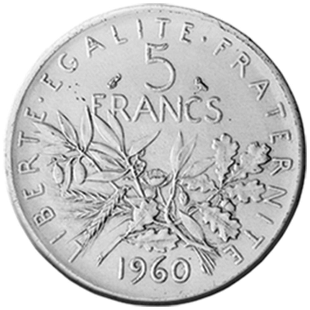 1960 - 5 Francs Argent type Semeuse - Trésor du Patrimoine