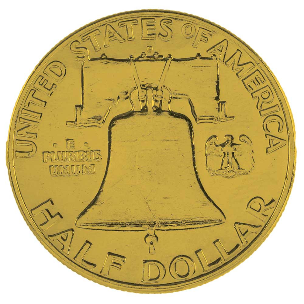 1/2 Dollar Argent doré - Benjamin Franklin - Trésor du Patrimoine