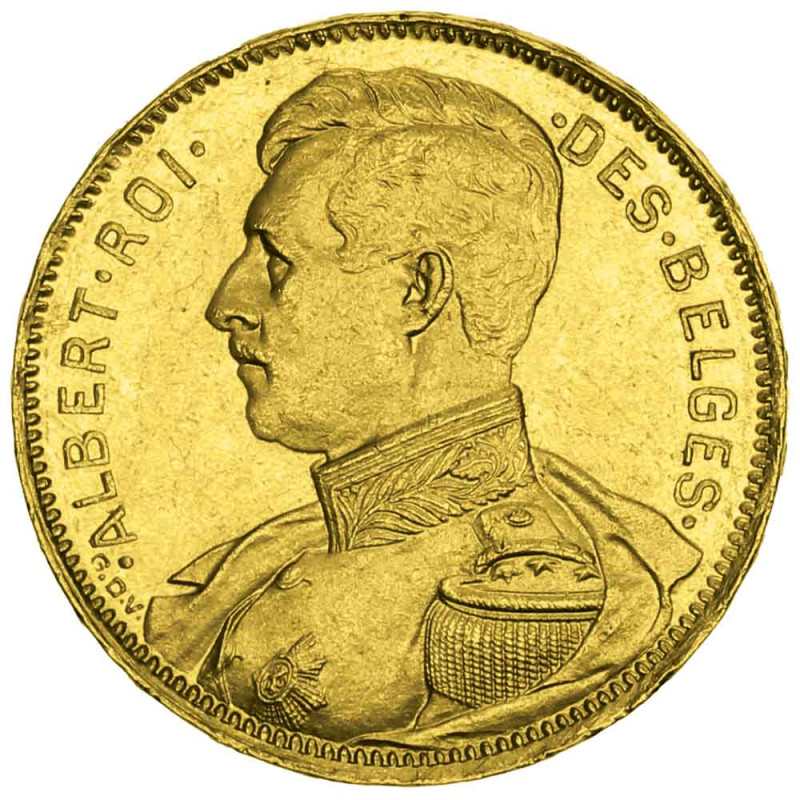 20 Francs Or Belgique Albert Ier 1914 - Trésor du Patrimoine