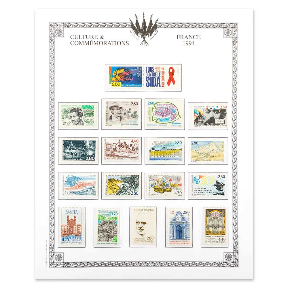 Année Complète de France 1994 - Trésor du Patrimoine