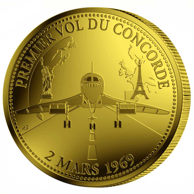 Le Premier vol du Concorde dorée - 2 mars 1969 - Trésor du Patrimoine