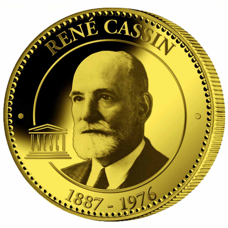 René Cassin dorée - Trésor du Patrimoine