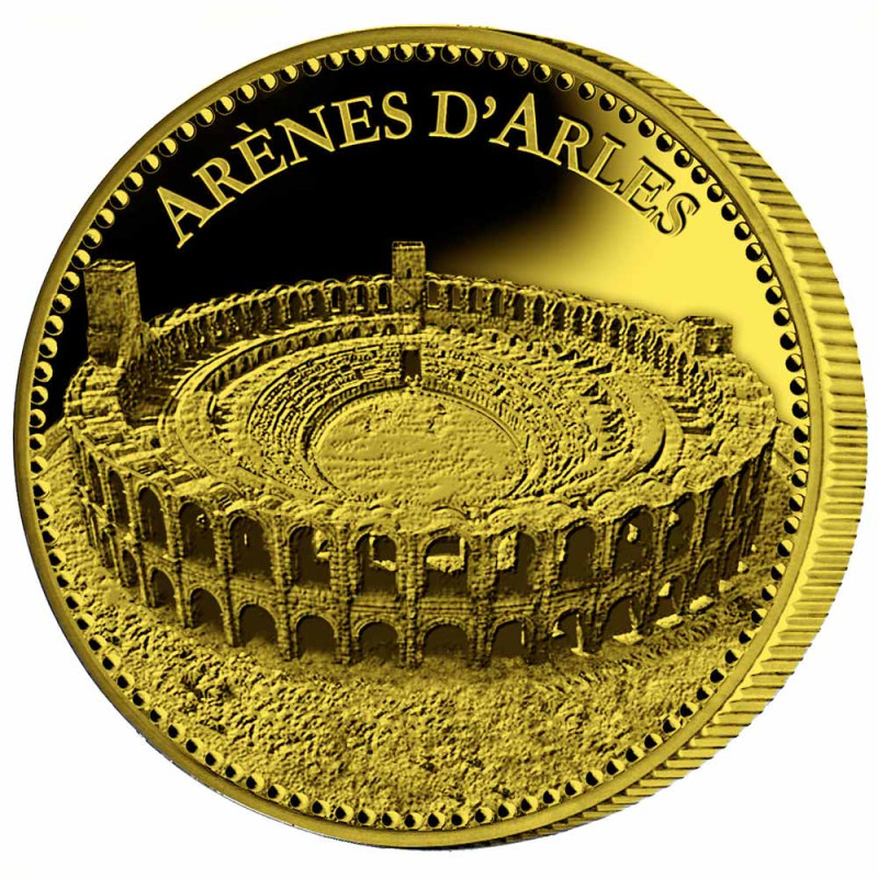 Les Arènes d'Arles dorée - Trésor du Patrimoine