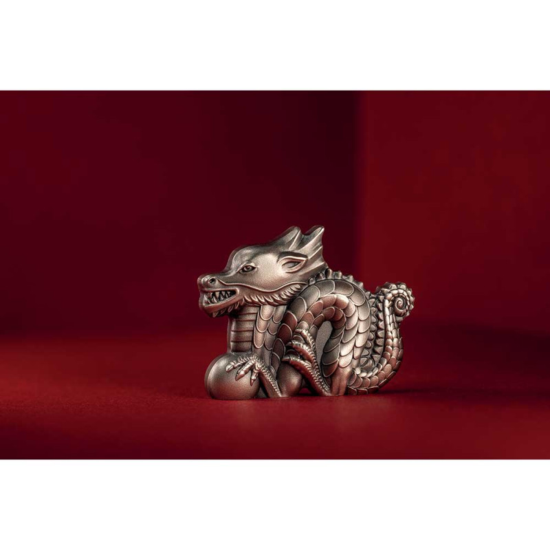 1000 Togrog Argent Mongolie 2024 - Dragon - Trésor du Patrimoine