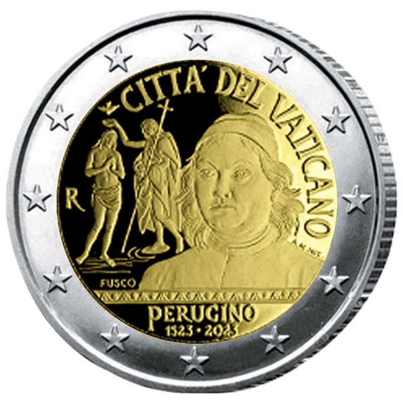 2 Euro Vatican BE 2023 - 550 ans de la mort du Pérugin - Trésor du ...