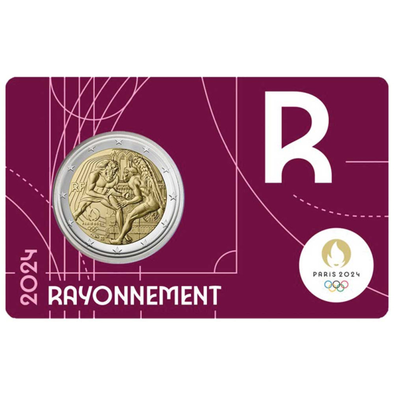 Pièce 2 Euro JO 2024 - Trésor du Patrimoine