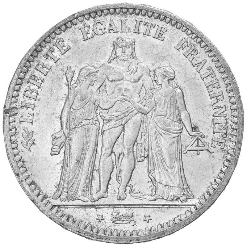 5 Francs Argent Hercule 1849 - Trésor du Patrimoine