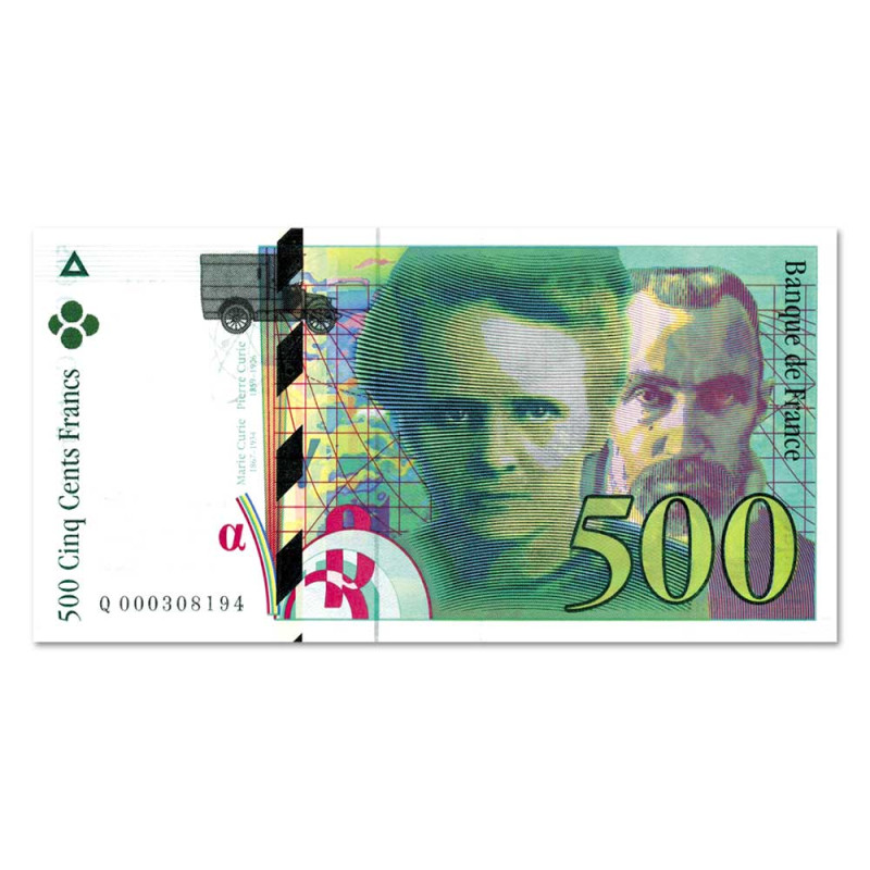 Billet 500 Francs Pierre et Marie Curie 2000 - Trésor du Patrimoine
