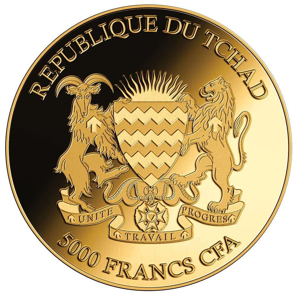 5000 Francs CFA Or Tchad - Buffle - Trésor du Patrimoine