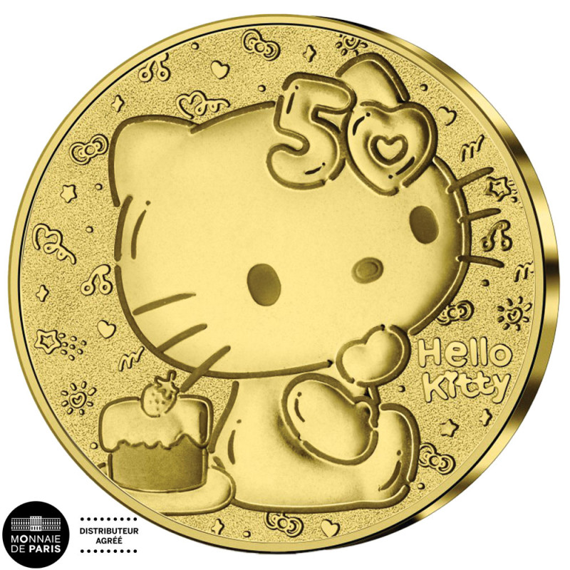 5 Euro Or France BE 2024 - 50e Anniversaire - Hello Kitty - Trésor du ...