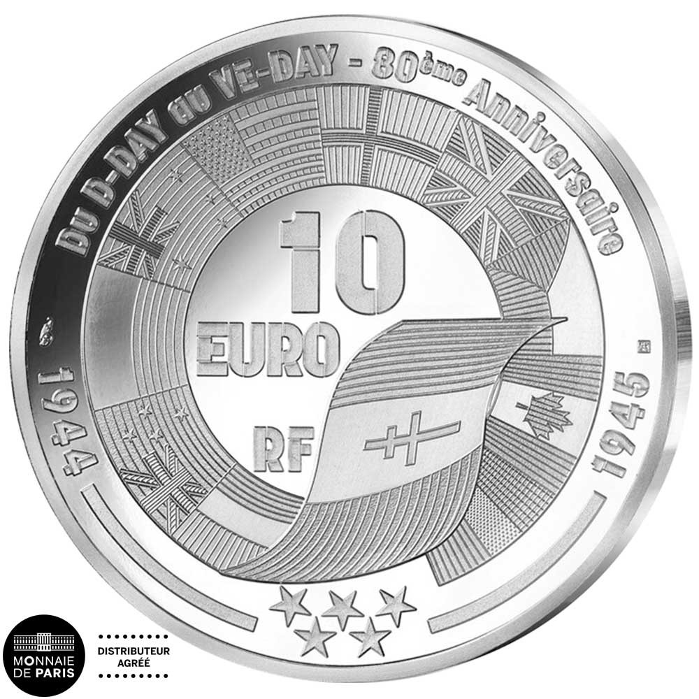 10 Euro Argent France BE 2024 - D-DAY Canada - Trésor du Patrimoine