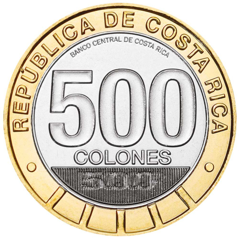 500 Colón Costa Rica 2021 - 200 ans de l’indépendance - Trésor du ...