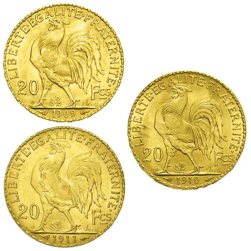 Coffret 20 Francs Or Marianne 1909-1914 - Trésor du Patrimoine