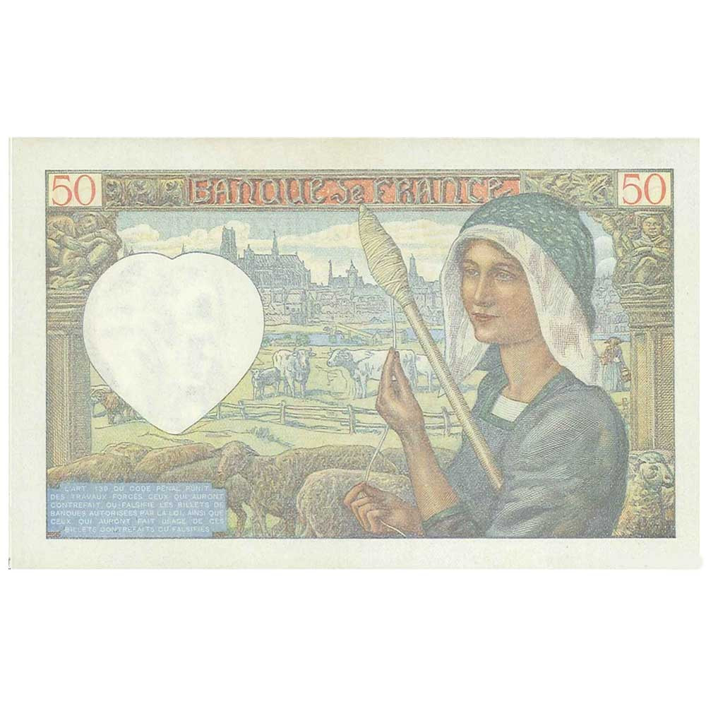 BILLET DE 50F JACQUES COEUR - type 1941 - Trésor du Patrimoine