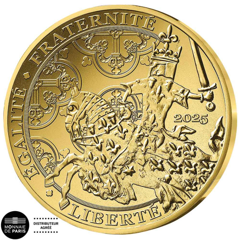 250 Euro Or France BU 2025 - Le Franc à Cheval - Trésor du Patrimoine
