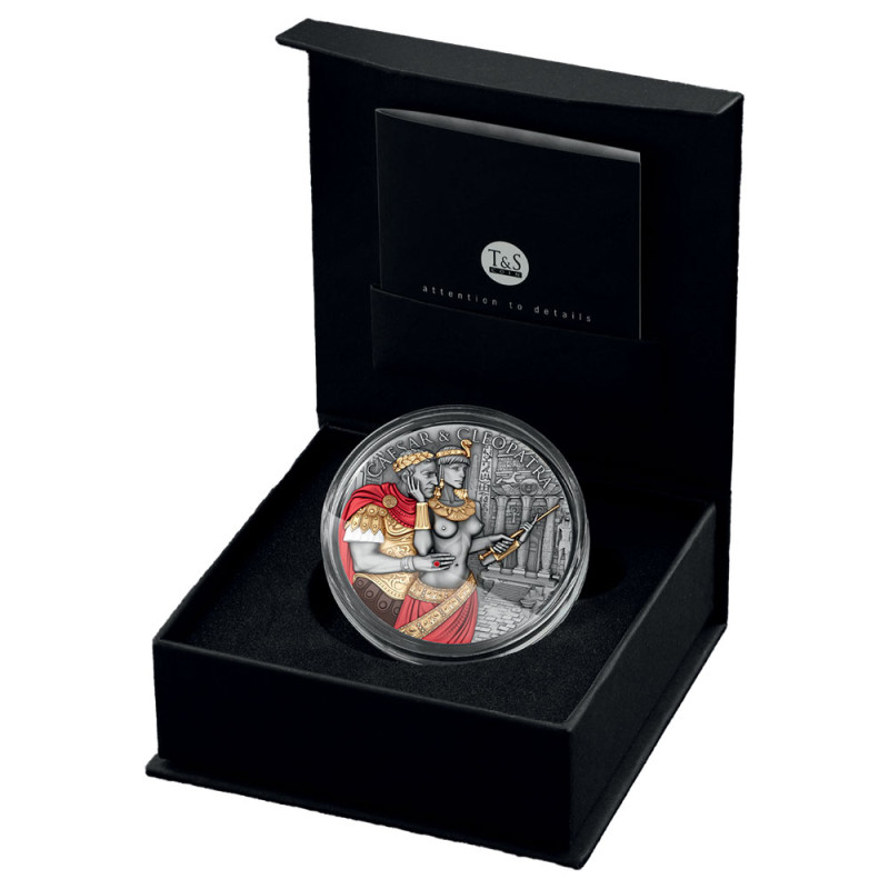 2000 Francs Argent CFA 2024 colorisée - César et Cléopâtre - Trésor du ...