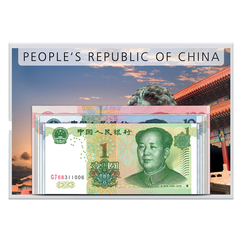 6 billets Chine - Trésor du Patrimoine