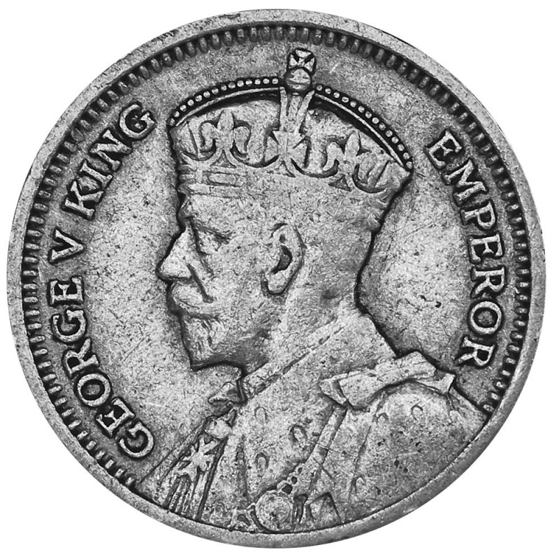 3 Pennies Argent Nouvelle-Zélande 1933-1936 - George V - Trésor du ...