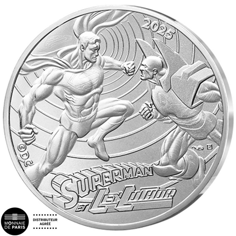 10 Euro Argent France 2025 - Superman et Lex Luthor - DC Comics ...