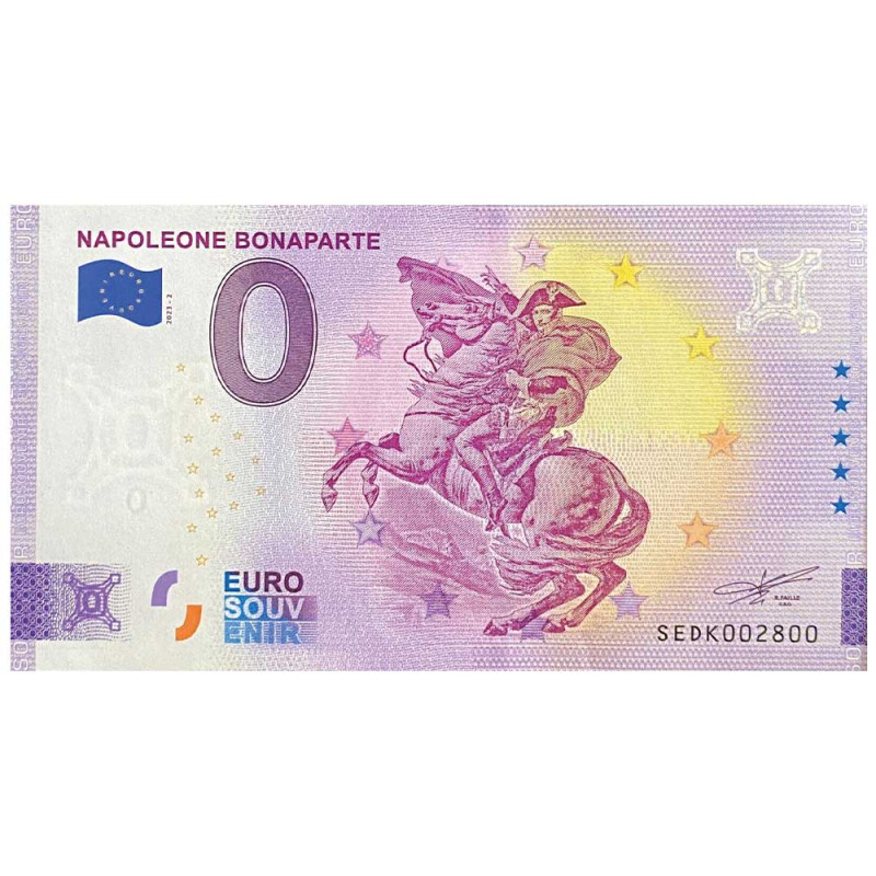 Billet Souvenir 0 Euro - Napoléon Bonaparte - Trésor du Patrimoine