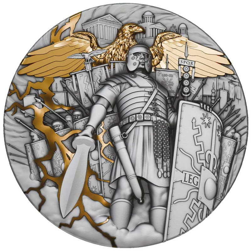 5 Dollars Argent 2025 - Légion romaine - Legio XII Fulminata - Trésor ...