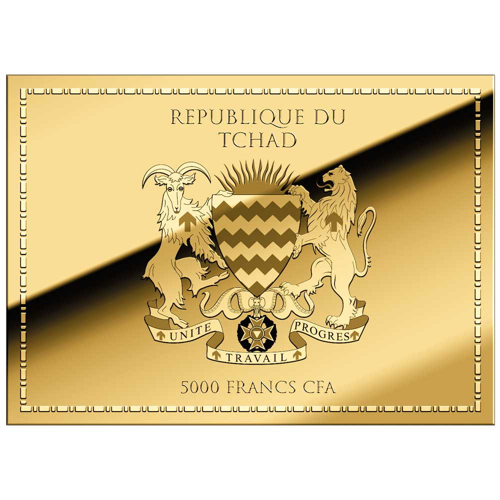 5000 Francs CFA Or - Temple d’Abou Simbel - Trésor du Patrimoine