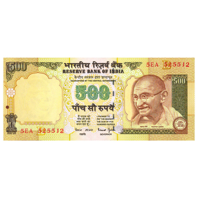 500 Roupies Inde 2000-2002 - Mahatma Gandhi - Trésor du Patrimoine
