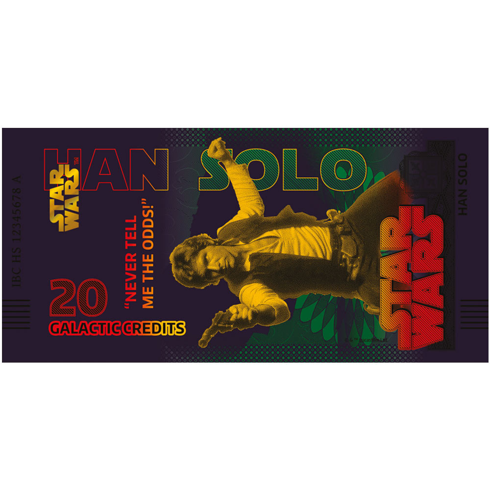 Billet Souvenir 20 Crédits Galactic - Han Solo - Trésor du Patrimoine